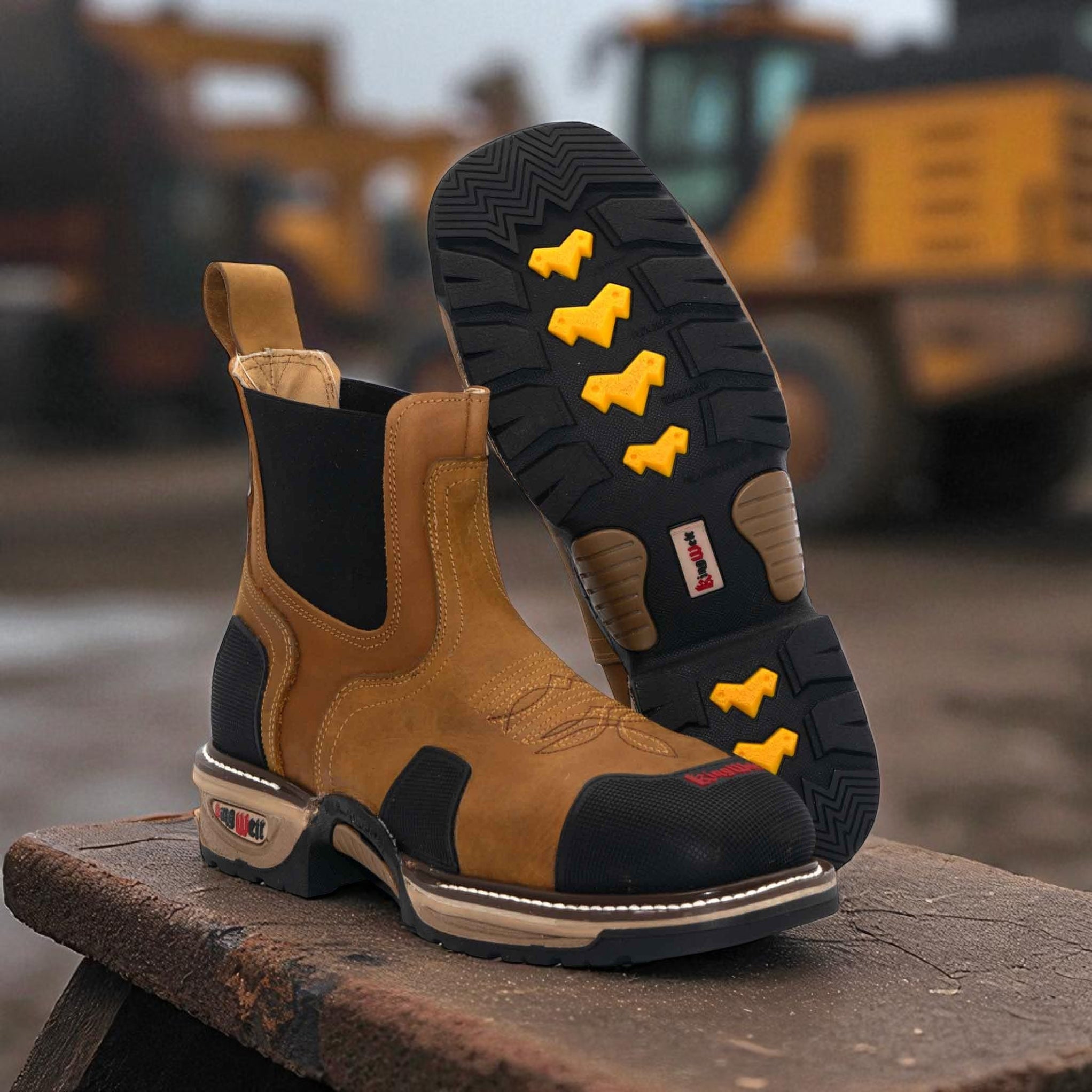 Buffalo Masterguard 6" Composite Toe Honey Leather Work Boot-KW3161 ...