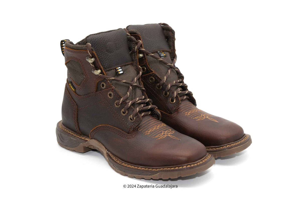HAWK 6" LACER WORK BOOT BROWN LEATHER WORK BOOT | Genuine Leather ...