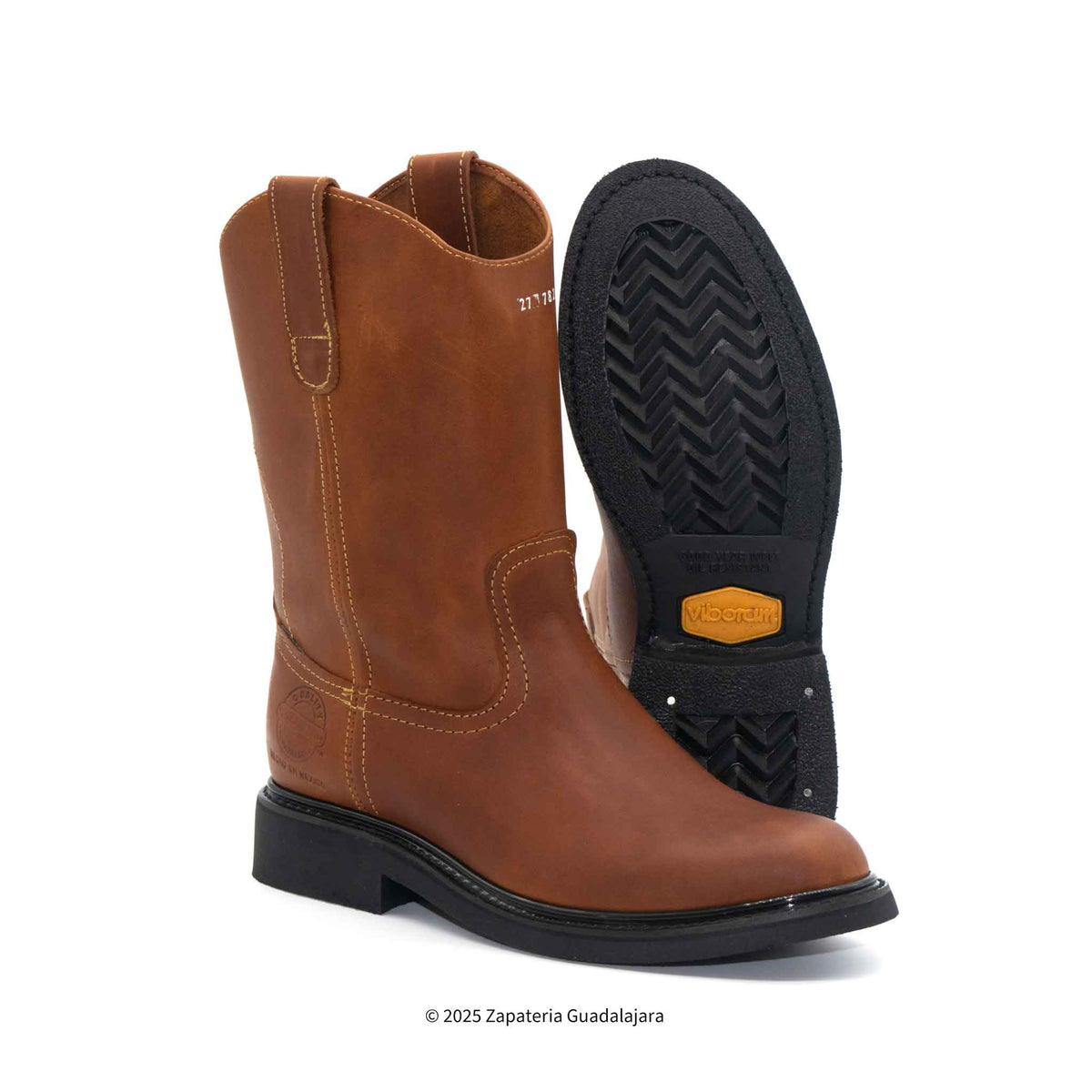 Roper Soft Toe Rubber Sole Honey Grasso Leather Workboot-801 | Genuine ...
