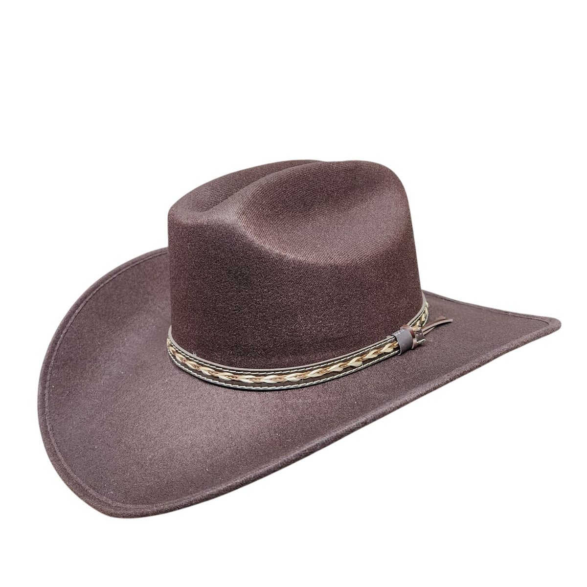 Brown Cowboy Hat Sinaloa Style | Genuine Leather Cowboy Boots and Hats ...
